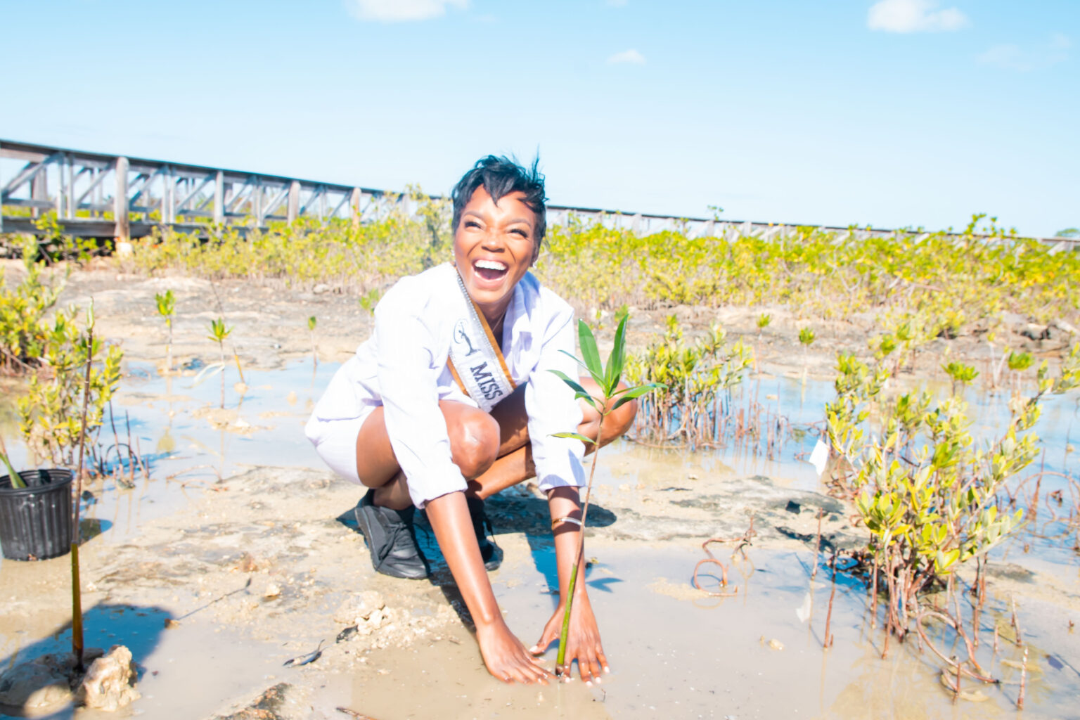 Celebrating World Wetlands Day by Planting Mangroves in Bonefish Pond ...